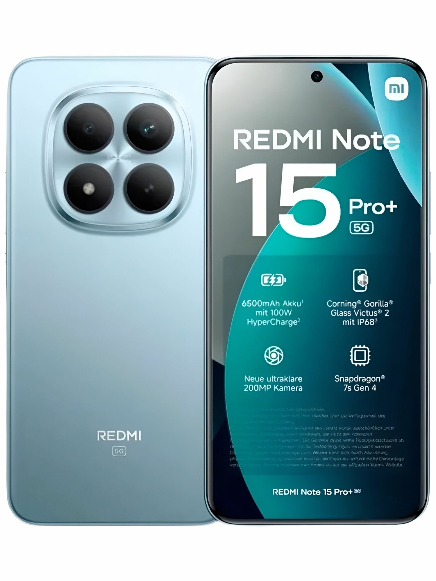 Смартфон Xiaomi Redmi Note 15 Pro+ 8/256 Glacier Blue