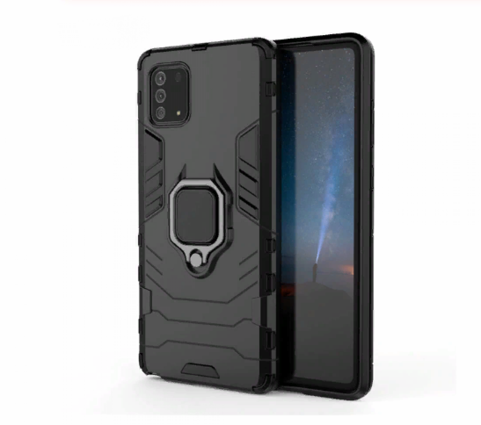 Противоударный чехол-бампер MyPads для Samsung Galaxy Note 10 Lite с усиленной защитой