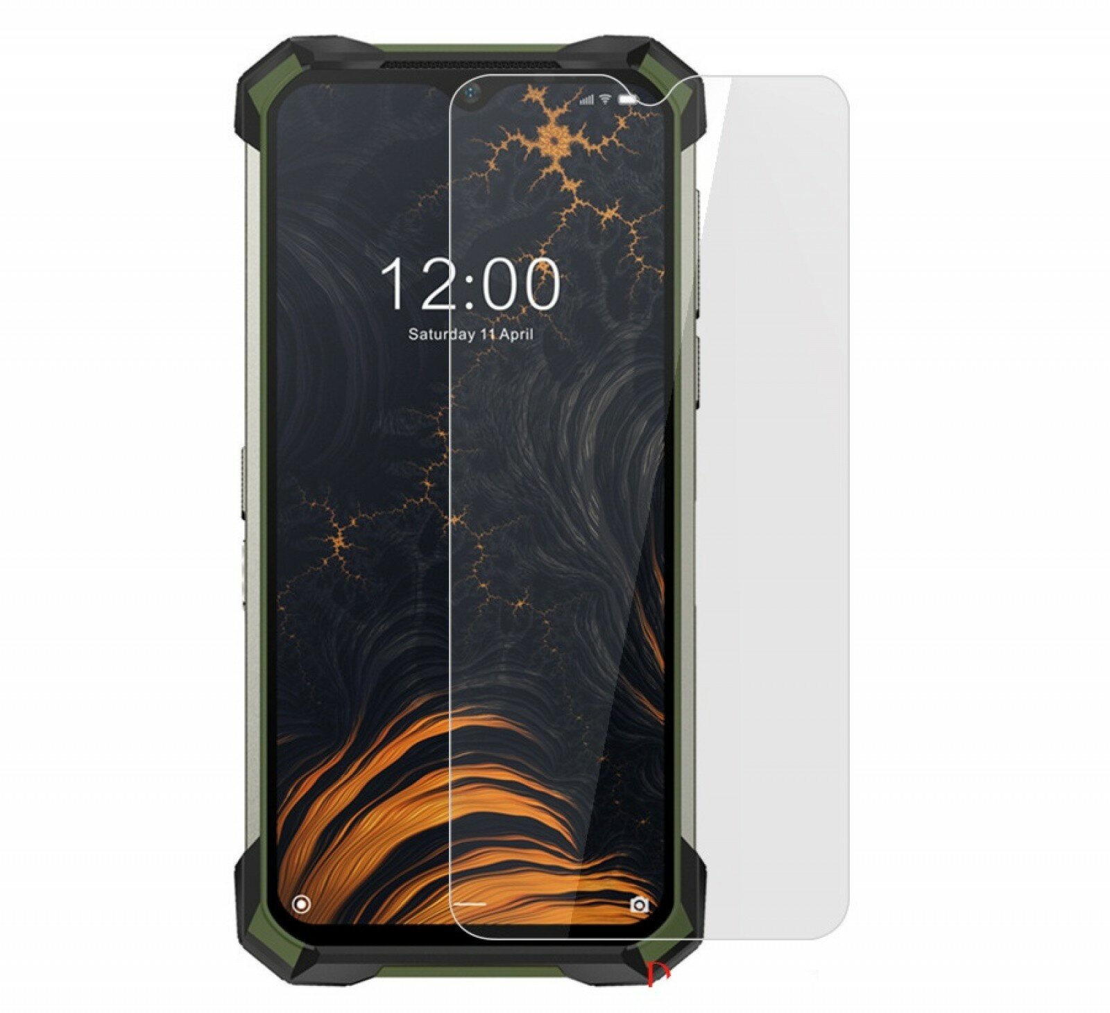 Защитное закалённое противоударное стекло MyPads для DOOGEE S8 с защитой от отпечатков и царапин