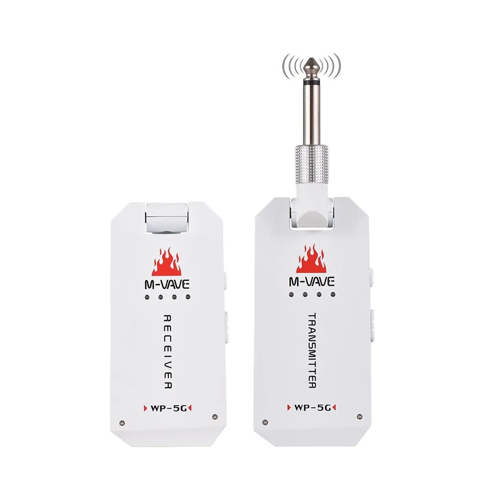 M-VAVE 5.8G Беспроводная гитарная система Перезаряжаемый гитарный передатчик-приемник