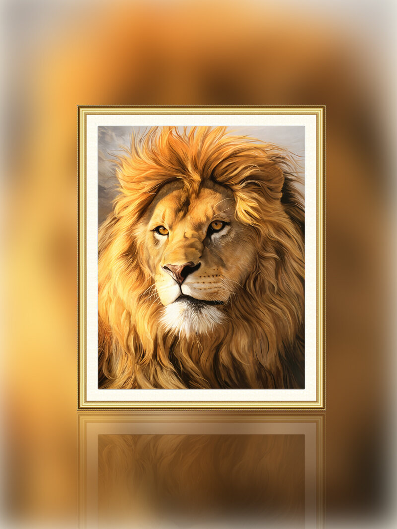 Набор для вышивания крестиком ручной работы Узор Короля льва 45x55cm 11ct Без рамки для картины