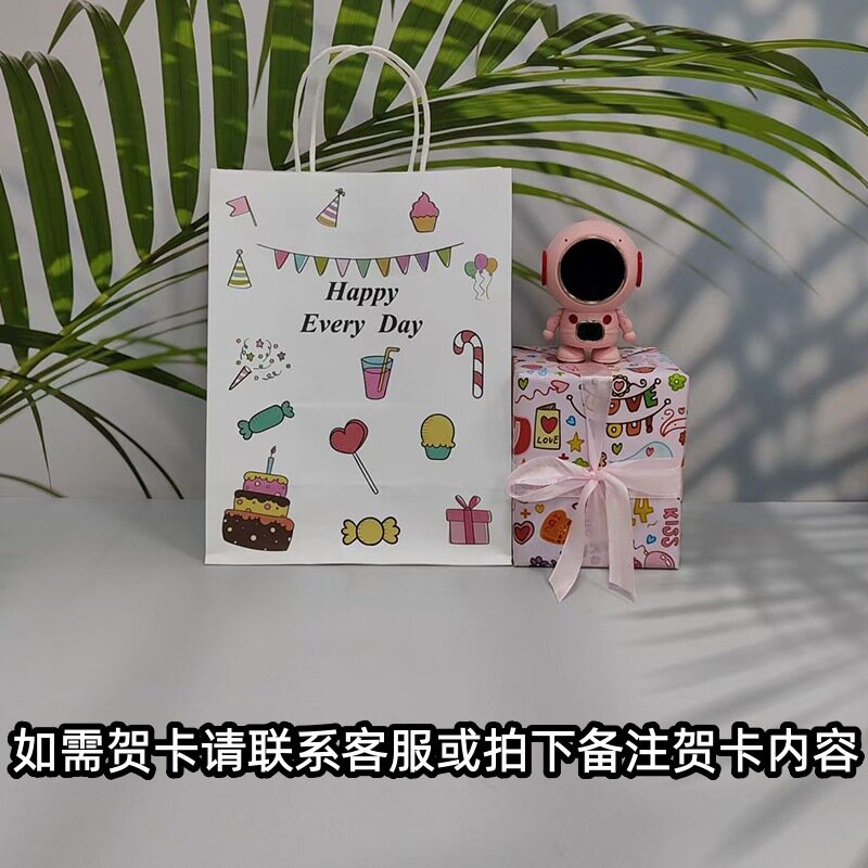 Умная колонка-астронавт с HD-экраном, большая модель Doubao Deepseek с Bluetooth и Wi-Fi, студенческие часы