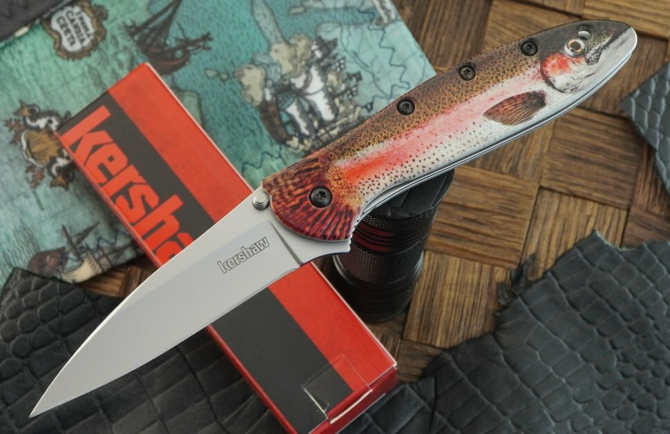 Складной нож Kershaw Leek - Rainbow Trout