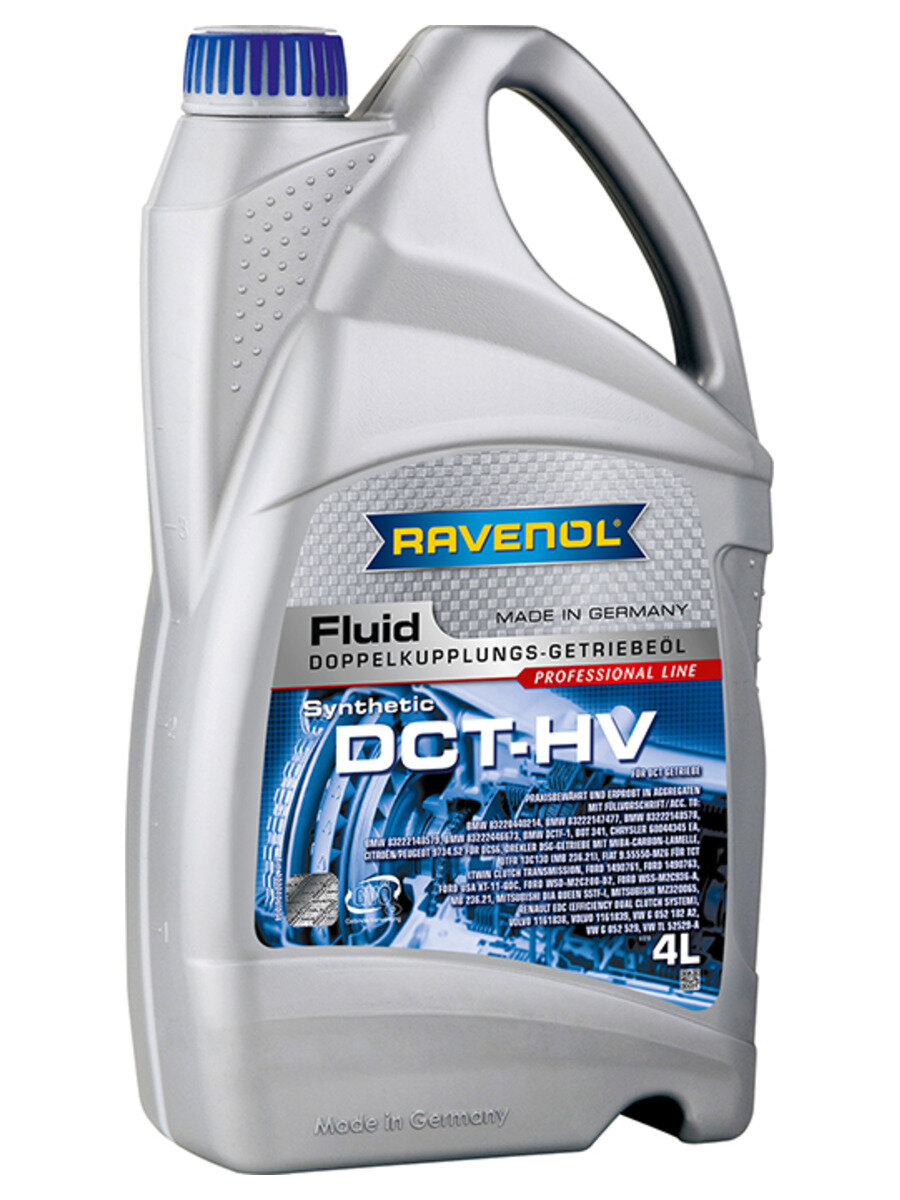 Трансмиссионное масло RAVENOL DCT-HV Fluid, 4 литра