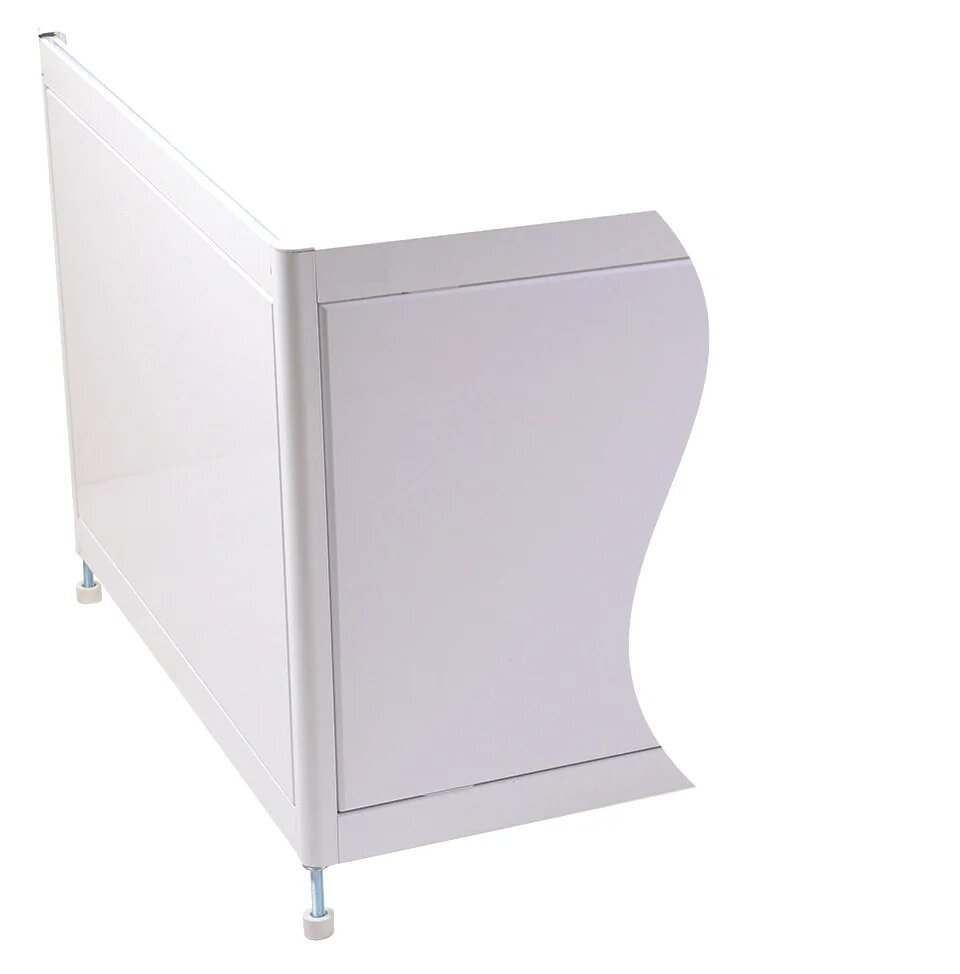 Боковой экран Emmy Бриз 70 L из МДФ, экран под ванну боковой, белый, левый, прямоугольный, с комплектом ножек