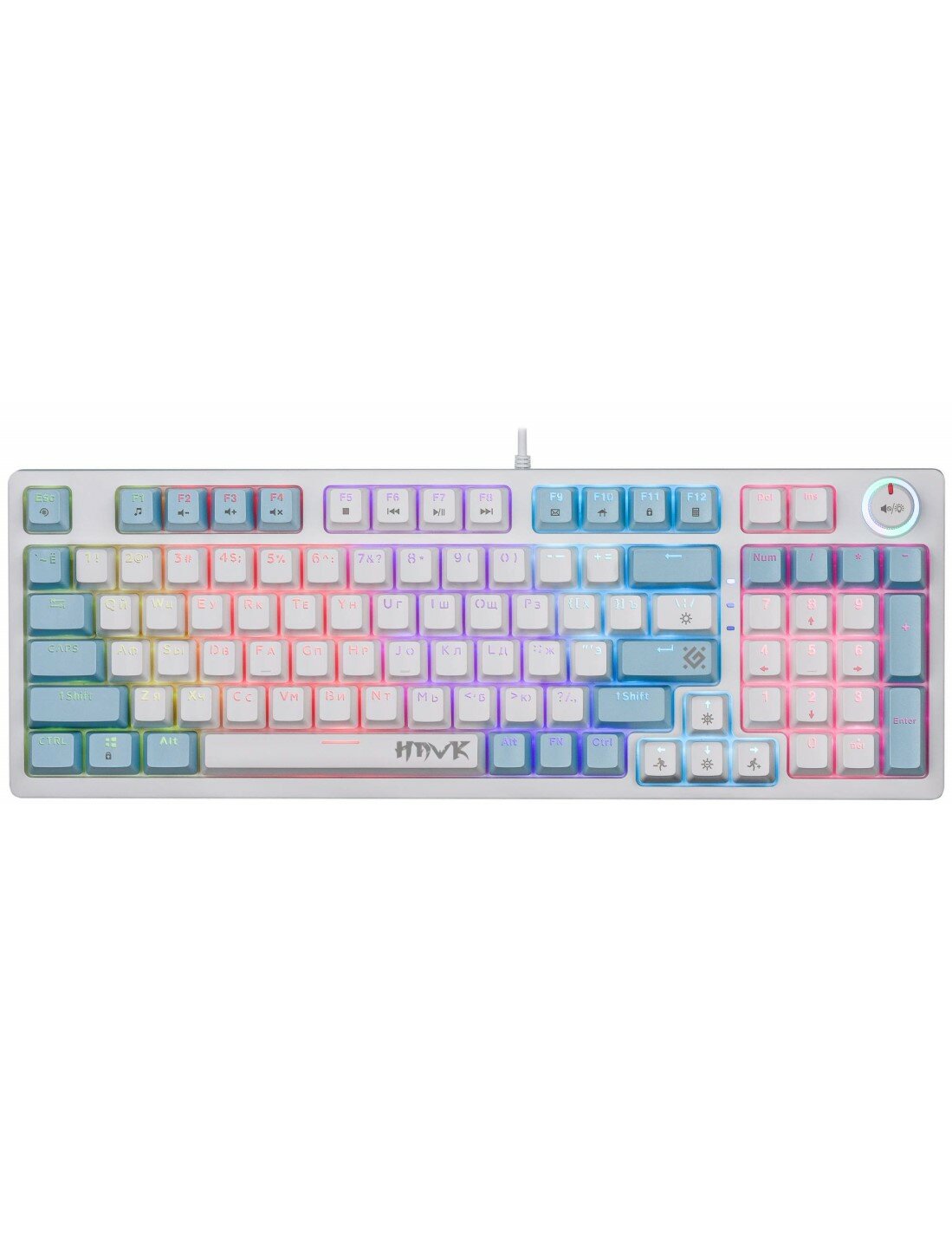 Клавиатура Defender Hawk GK-418, механическая, RGB-подсветка, 97 клавиш