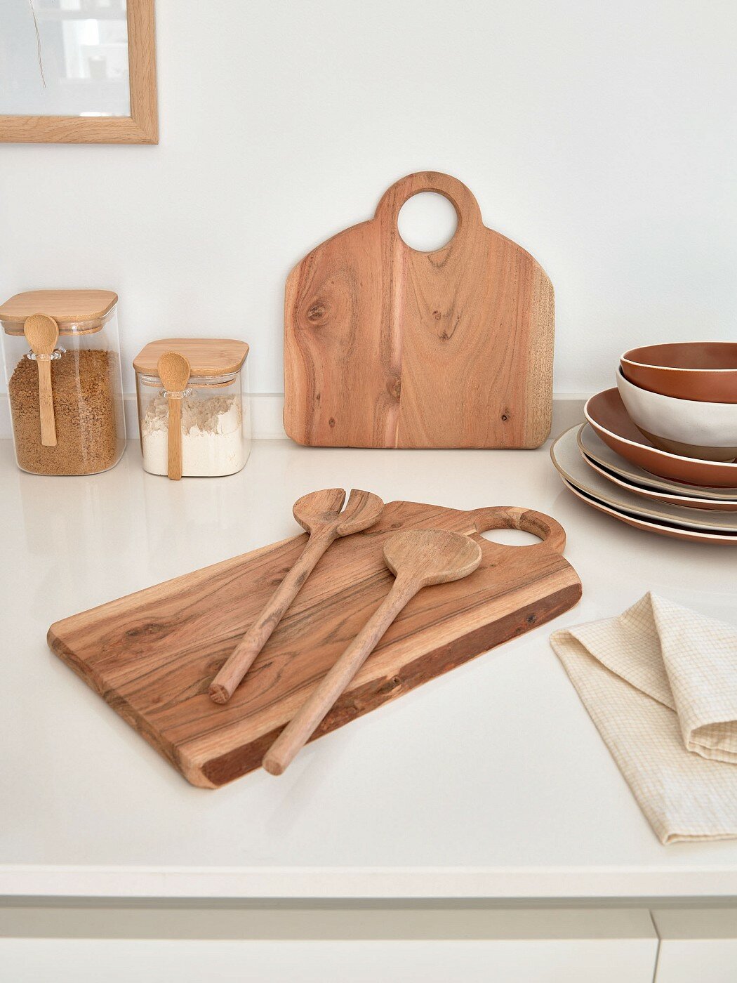 Сервировочная доска La Forma Syriana, акация, двусторонняя, коричневая, 40x20 см