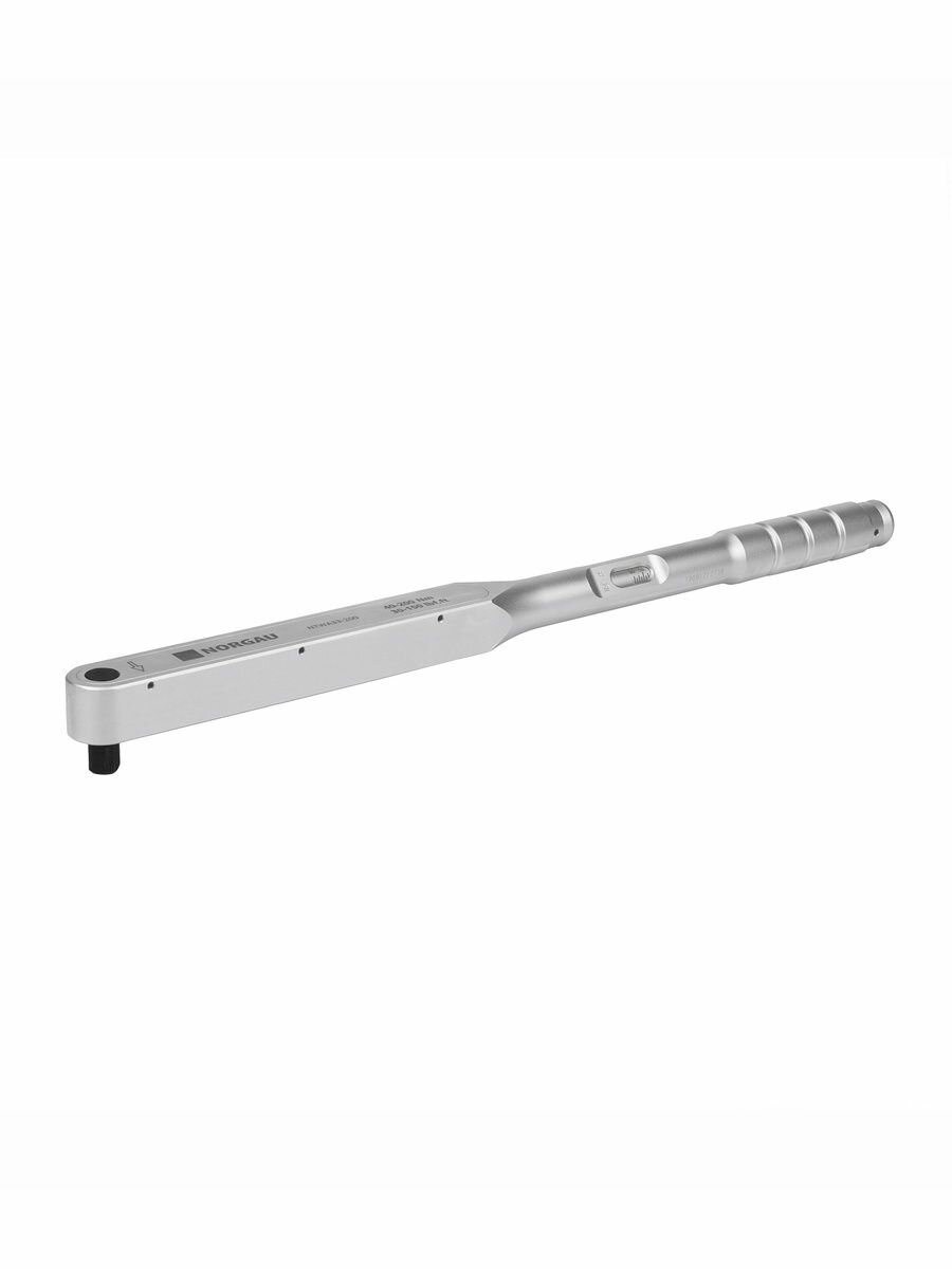 Ключ динамометрический алюминиевый NORGAU Industrial 1/2 с двумя шкалами, 40-200 Нм, 15-90 фут предельный, в Госреестре
