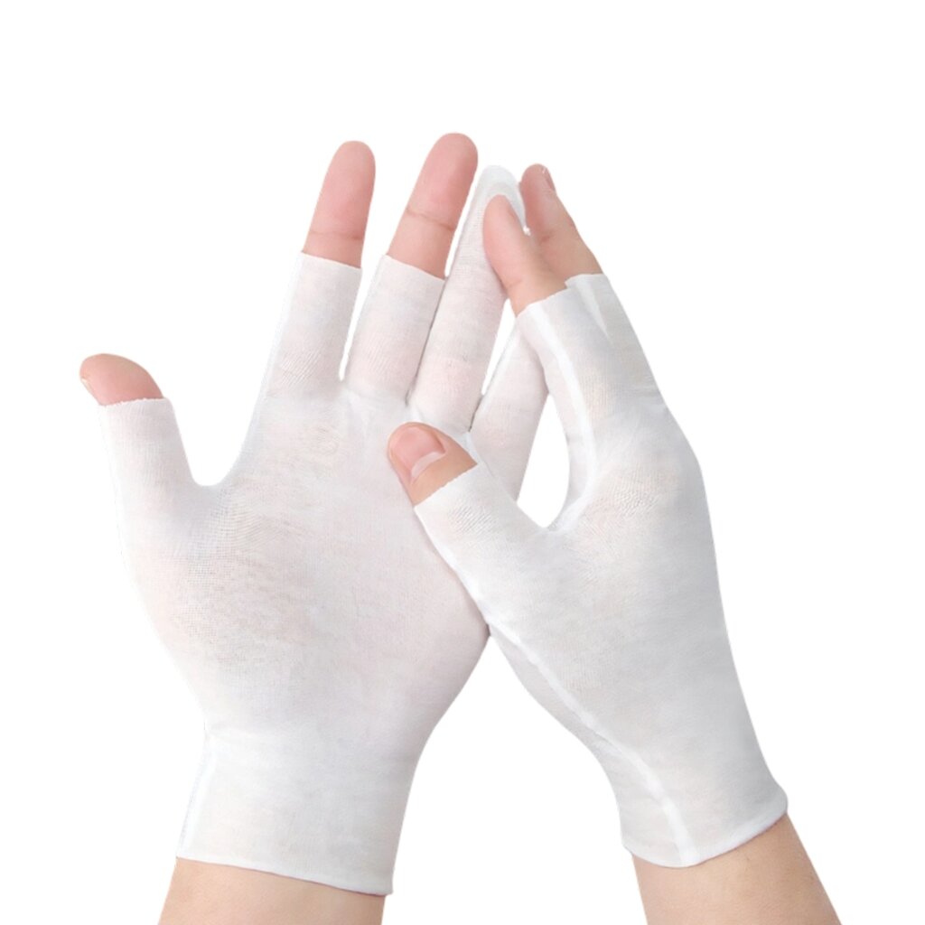 Перчатки из мягкого хлопка с тремя пальцами, удобные защитные для садовых механиков, выполняющих точные задачи, работы и активного отдыха