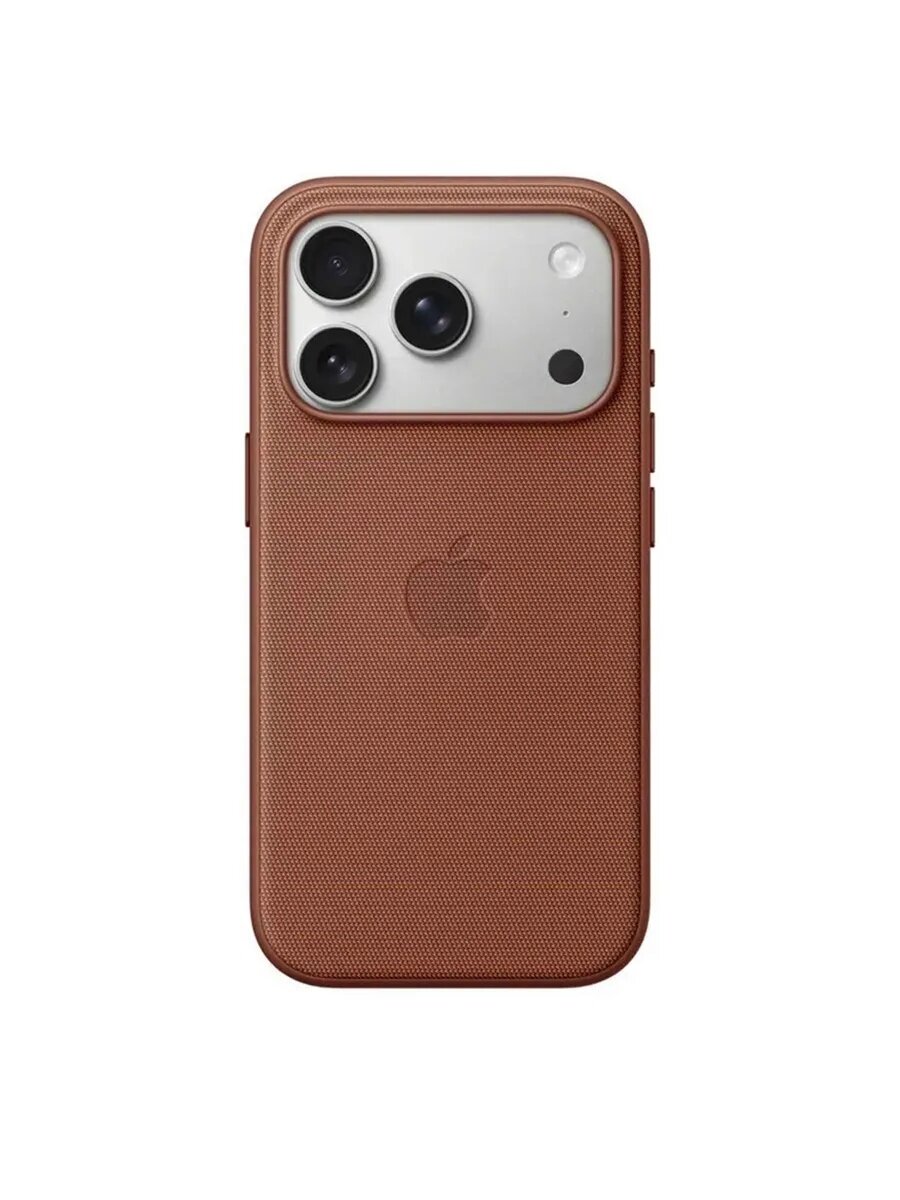 Чехол О'кейси "Tech Woven", защита камеры, противоударный, MagSafe, для iPhone 17 Pro, коричневый — фото 1