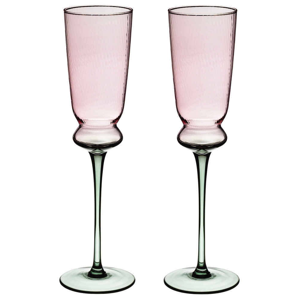 Набор бокалов для шампанского twist т/310 мл KSG-687-023