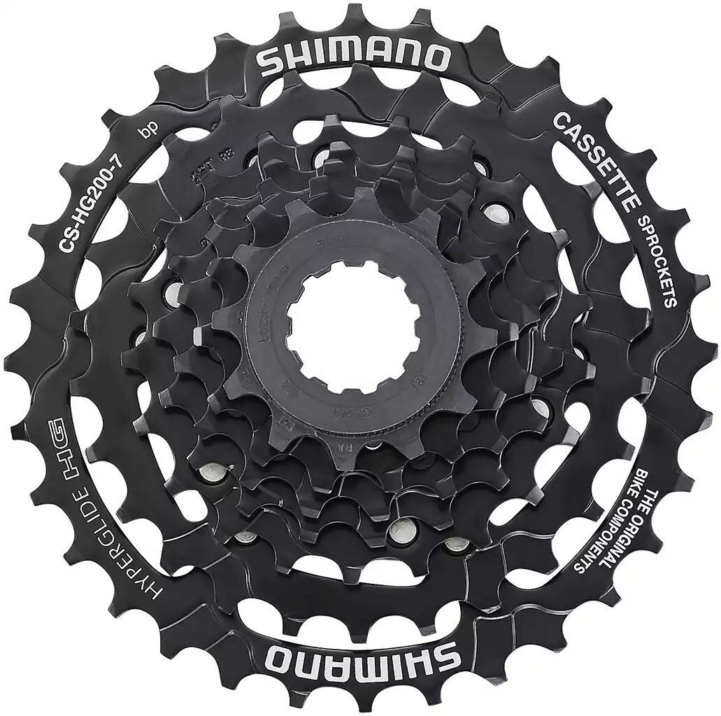 Кассета велосипедная Shimano HG200, 7 скоростей, зубьев 12-32Т
