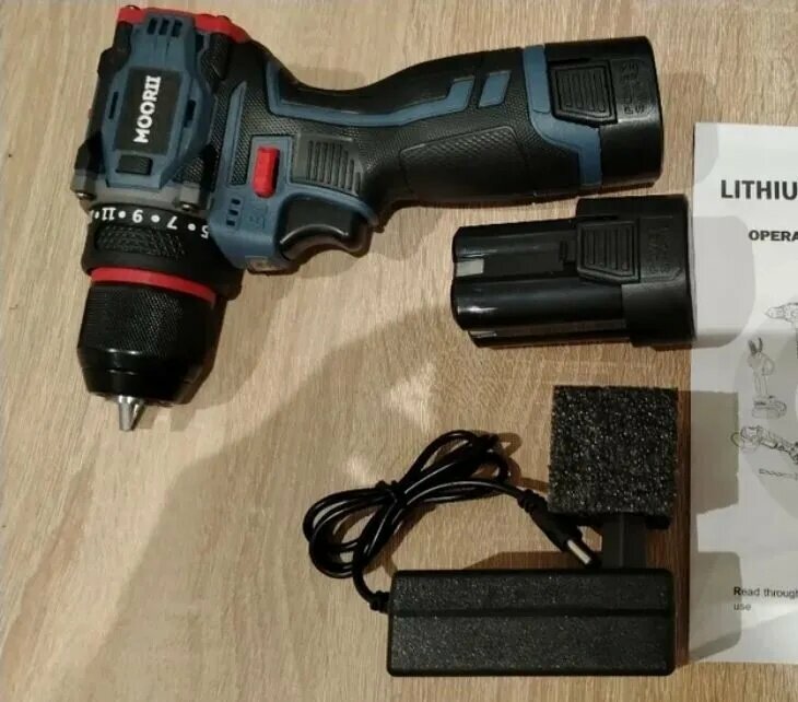 Аккумуляторная дрель-шуруповерт 16.8V бесщеточная с кейсом