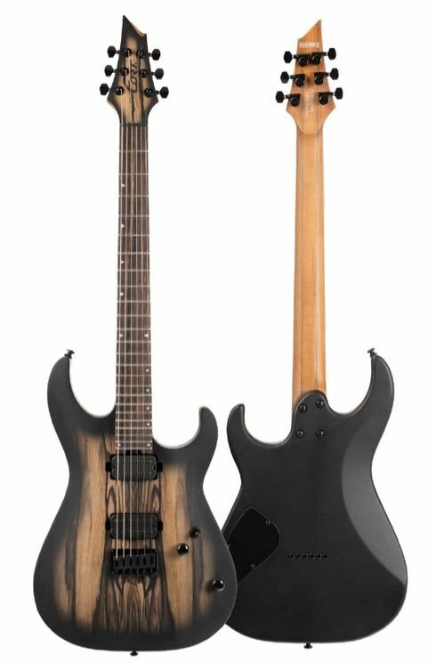 KX500-Pale-Moon-NBB-W/B KX Series Pale Moon Электрогитара, черная, Cort