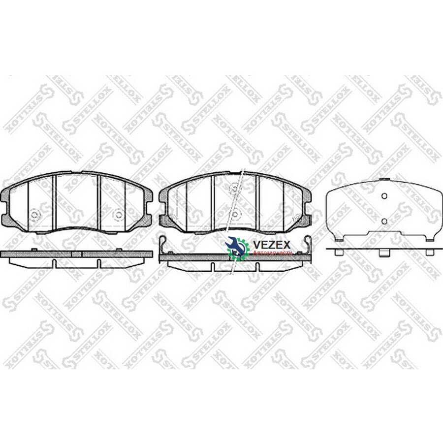 STELLOX 001094B-SX Колодки дисковые передние