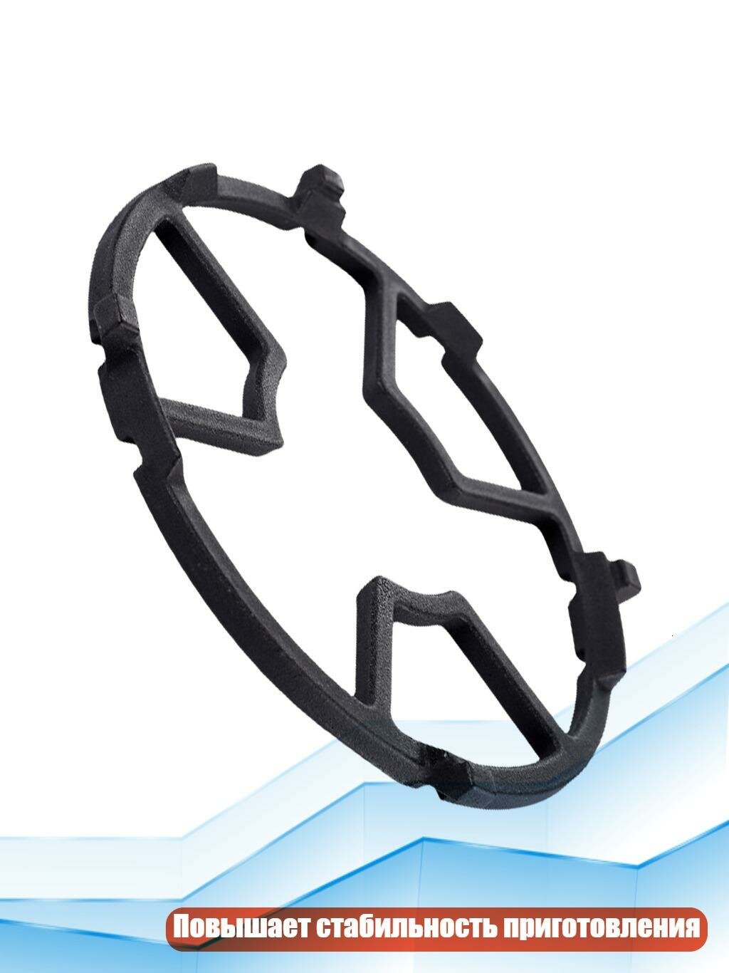 Газовая конфорка с подставкой для вок, Классическая модель