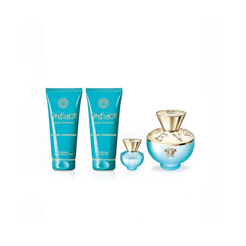Versace Dylan Turquoise Pour Femme набор edt + edt + гель для душа + парф. гель 100 + 5 + 100 + 100 мл / Дилан Туркуаз