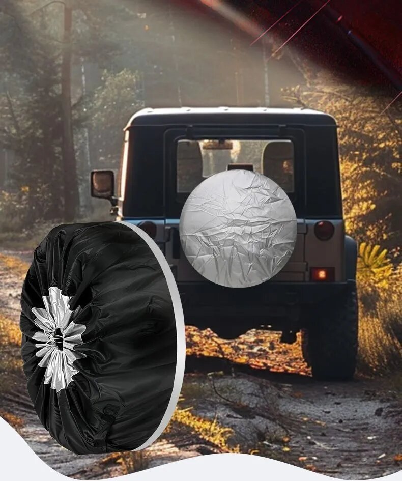 Чехол для колес авто, диаметр до 16-20", водонепроницаемый, полиэстер