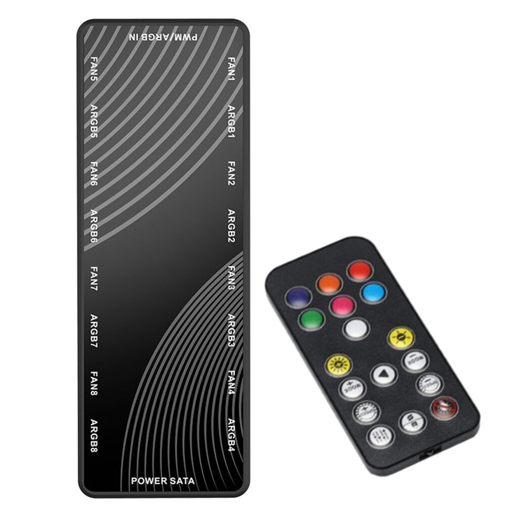 От 1 до 8 ШИМ и ARGB Концентратор-Разветвитель 4Pin PWM 3Pin Адресуемый ARGB Адаптер Питания Для Корпусного Вентилятора