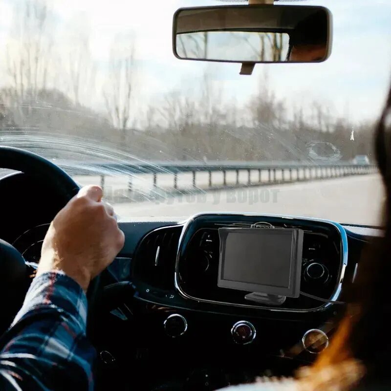 5-дюймовый 800x480 TFT ЖК-монитор HD с двойным монтажным кронштейном совместим автомобильной резервной камеры / заднего вида DVD медиаплеера