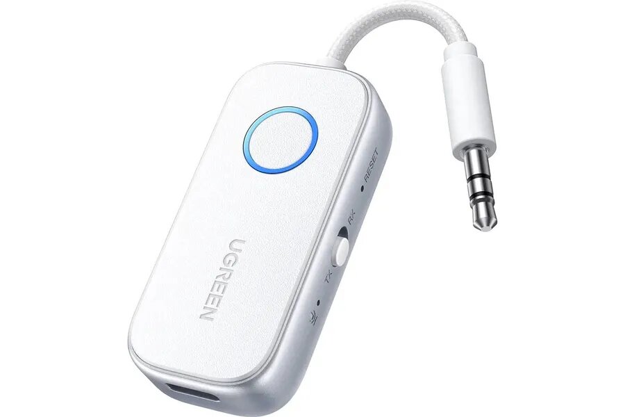 Адаптер Bluetooth приемник/передатчик UGREEN CM872 (45812) Bluetooth 5.4 Audio Receiver/Transmitter. Цвет: белый