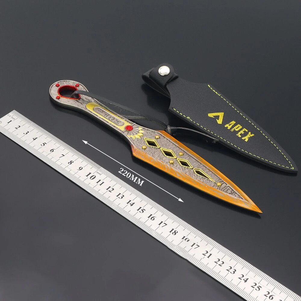 Игрушечный меч Wraith Kunai из Apex Legends Hope's Dawn, модель 18 см, металлический сплав, коллекционная фигурка для фа