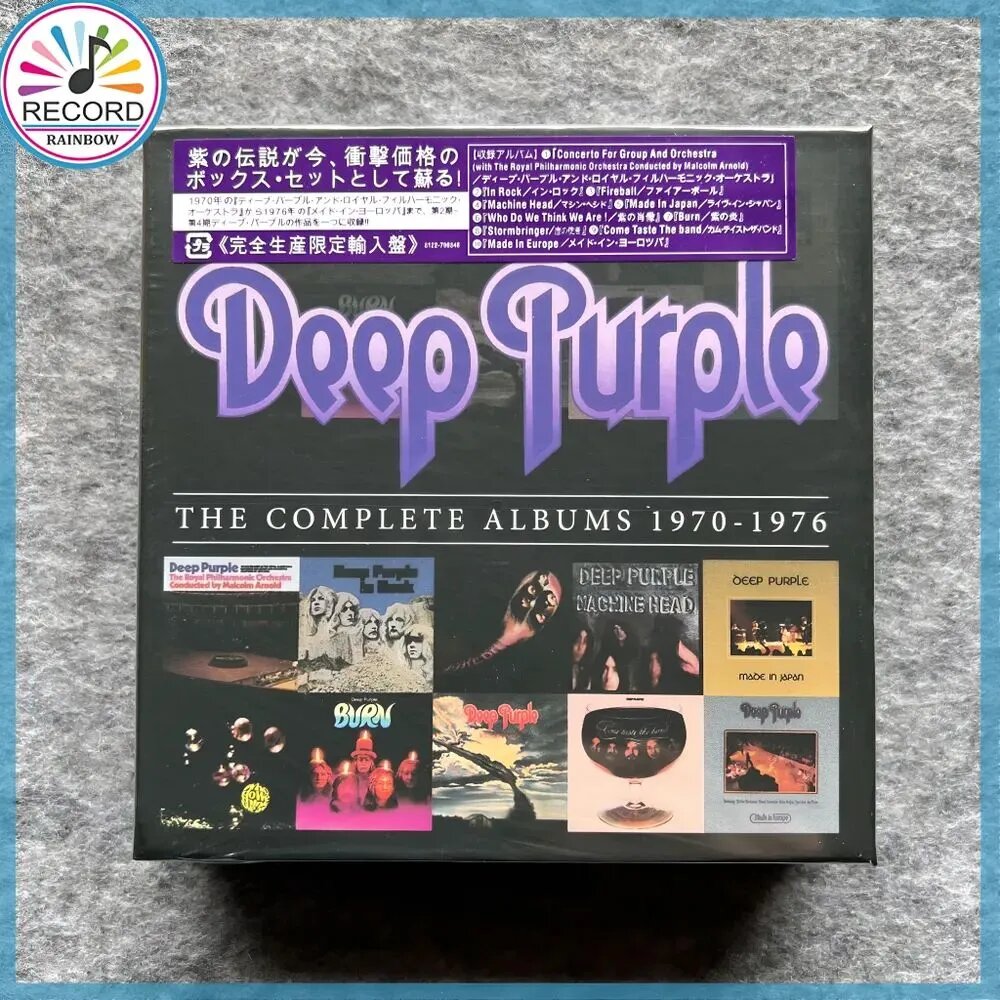 CD Deep Purple Complete Album 1970-1976 10-CDs Box Set запечатанный совершенно новый альбом