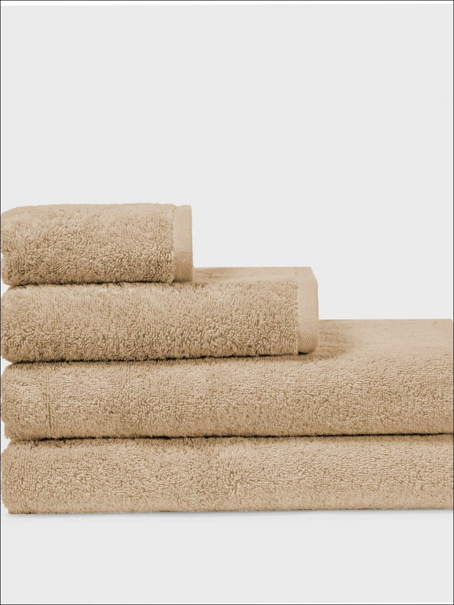 Полотенце банное Askona Home / Аскона XL Plain Cotton 90x150 песок