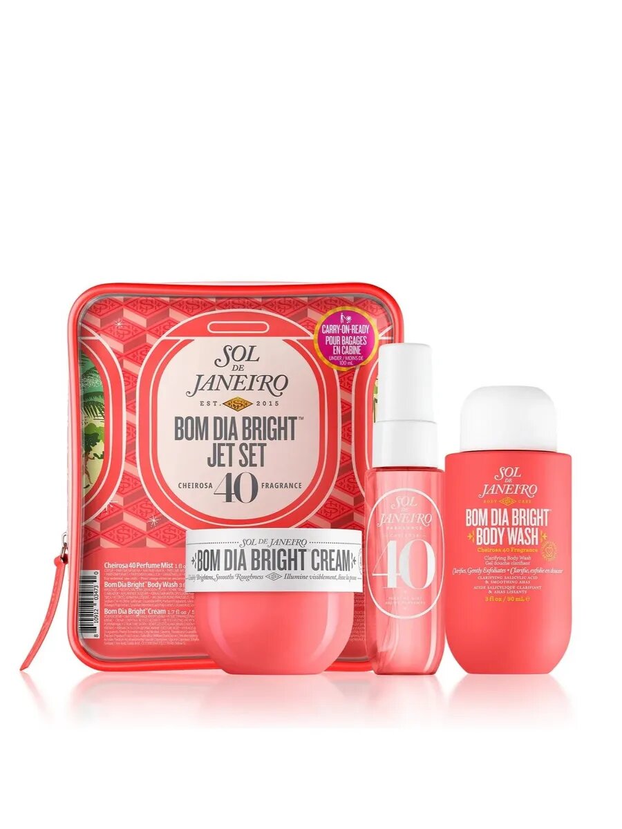 Дорожный набор косметики Sol de Janeiro для тела Bom Dia Bright Jet Set
