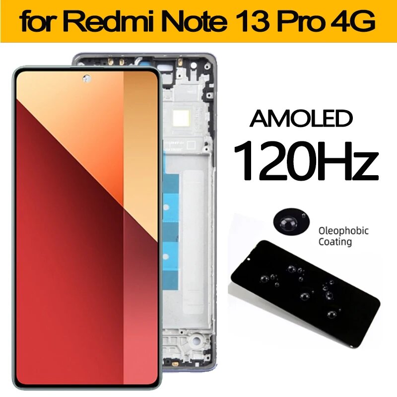 Дисплей Xiaomi Redmi Note 13 Pro 4G Original Black frame 6.67" AMOLED