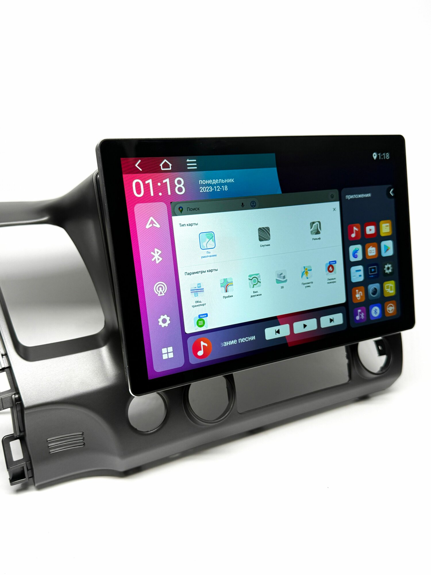 Тесла магнитола 11.5 дюймов 8 ядерная 4/64ГБ Honda Civic 4d 10 дюймов 2006-2011