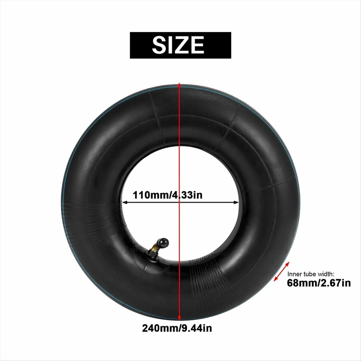 2 ПК 4,10/3,50-4-Дюймовая Внутренняя Трубчатая Шина