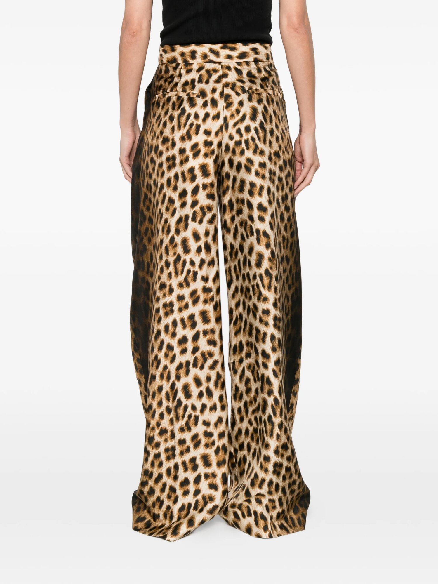 Брюки SPORTMAX Leopard trousers, размер 42 — фото 1