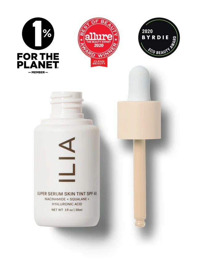 ILIA Тонирующая сыворотка для лица Super Serum Skin Tint SPF 40 (Skye ST.5) 30 мл
