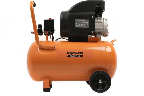 Компрессор поршневой масляный AV Steel AV-AC 220/50 (1500 Вт, 50 л, 8 бар, 220 л/мин, масляный, кабель 1,5 м) "