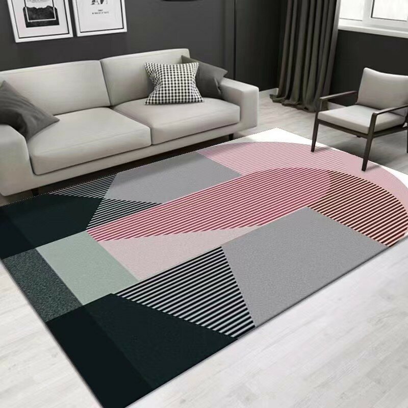 Ковер для гостиной, домашнего использования, простой диван, напольный коврик для спальни, оптовая продажа, полное покрытие комнаты, скандинавский серый, ковер из кристаллического велюра для внешней торговли.