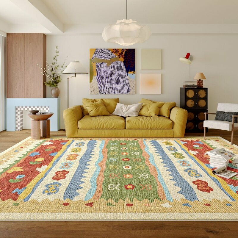 Ковер в марокканском стиле с петлевым ворсом, противоскользящий, пятноотталкивающий и износостойкий, 100*160 см.