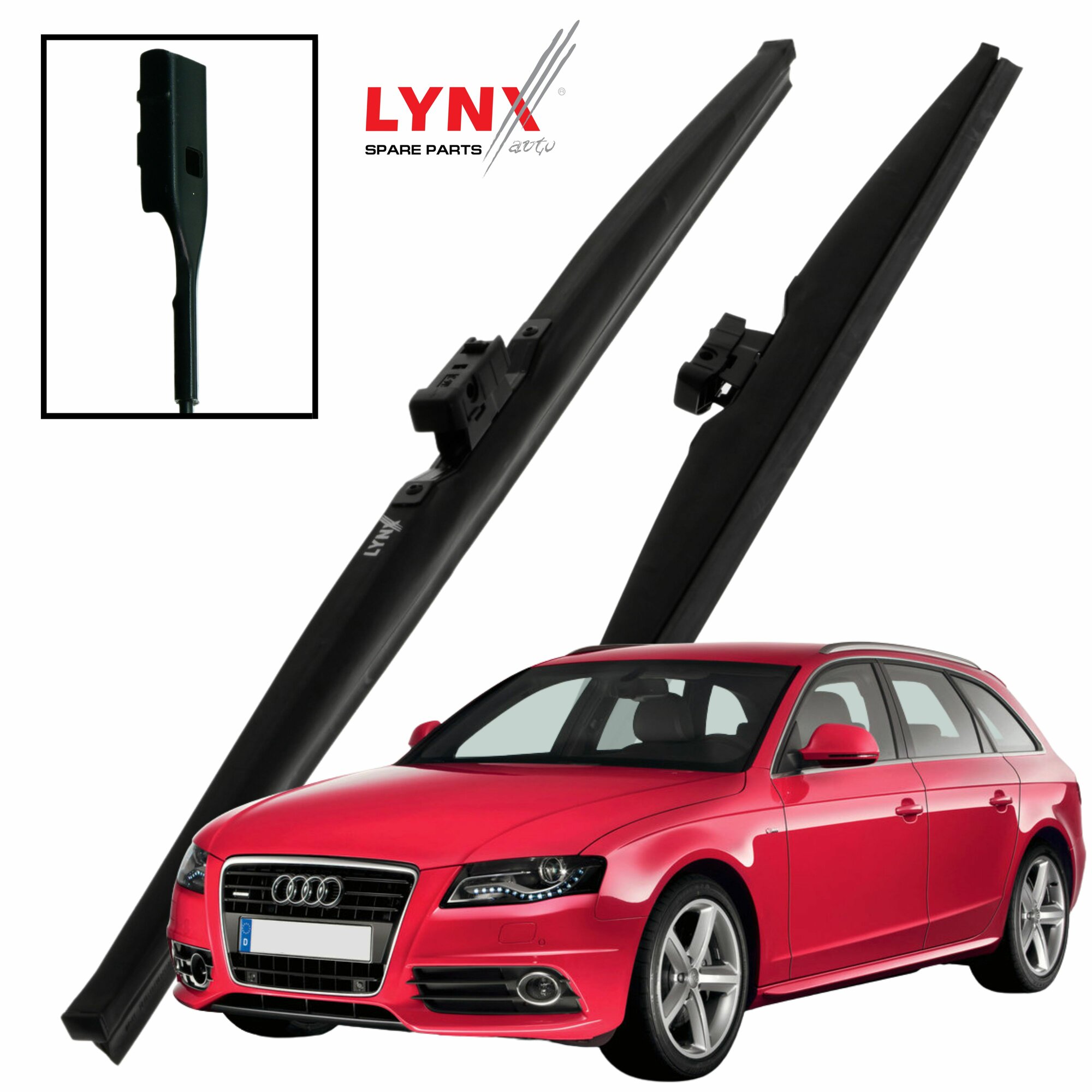 Дворники AUDI A4 (4) B8 / ауди А4 универсал 2007 2008 2009 2010 2011 Щетки стеклоочистителя зимние LYNXauto 600мм-500мм к-т 2шт.
