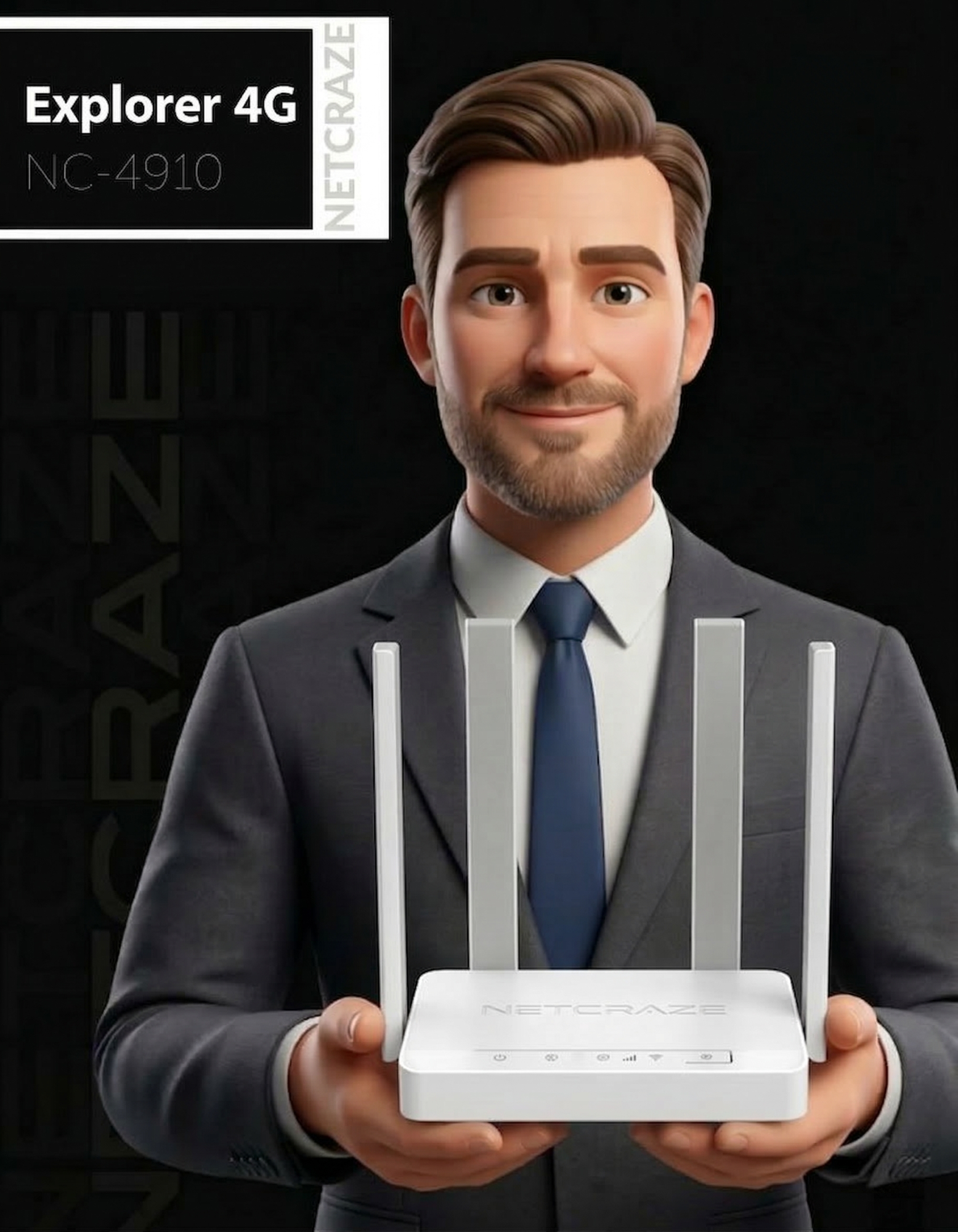 4G Wi-Fi роутер Netcraze Explorer 4G NC-4910