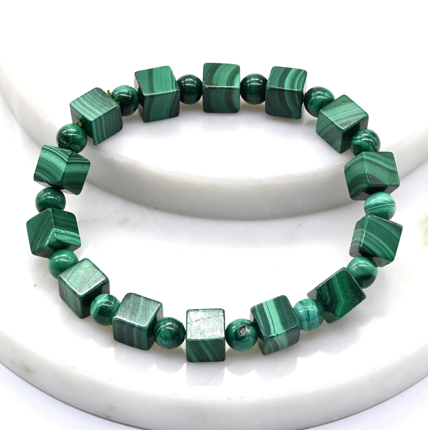 Браслет, малахит