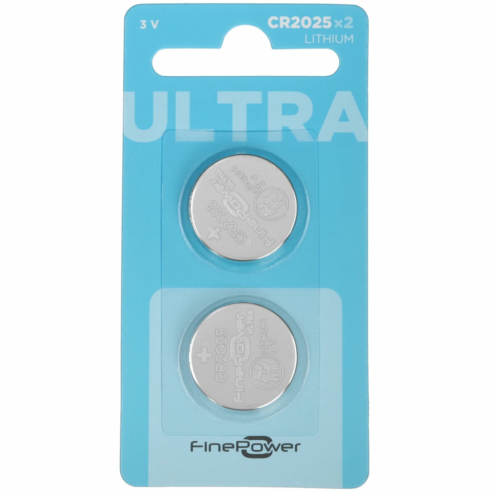 Батарейка FinePower Ultra V.2 CR2025 2 шт