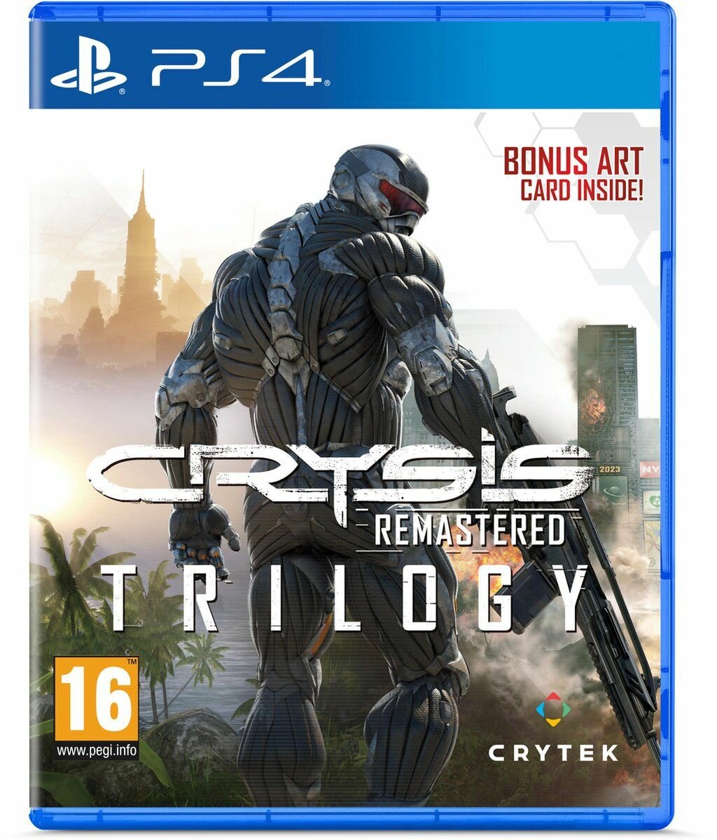 Игра Crysis Trilogy (Трилогия) Remastered. Издание на диске. Русская версия на ps4/ps5.