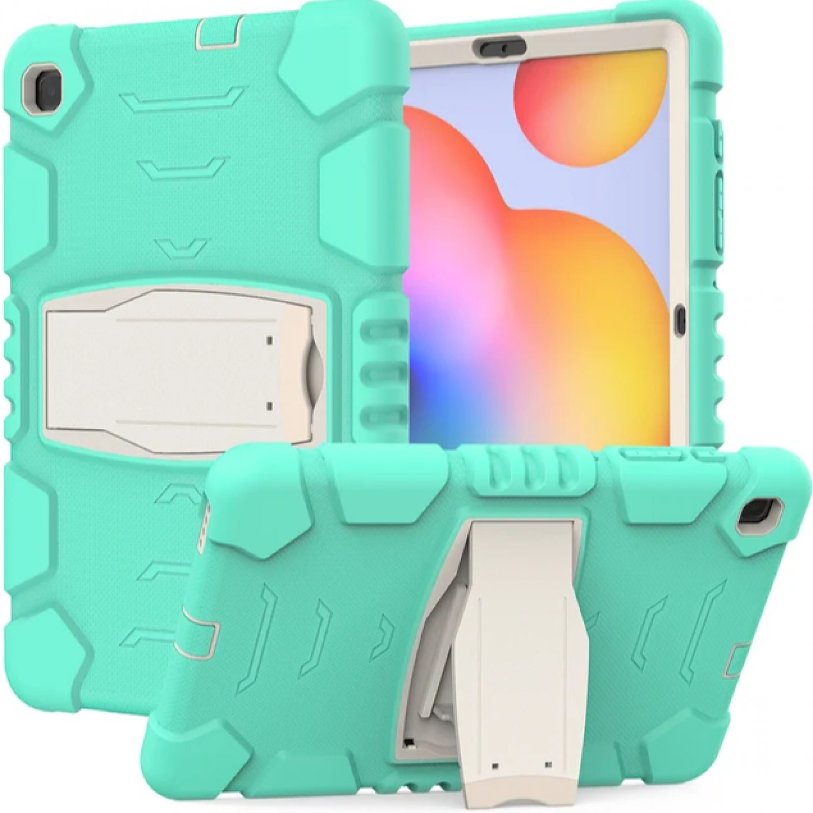 Чехол противоударный MyPads для iPad 9.7' (2017, 2018), Air 1 и Air 2 салатовый с защитой камеры и подставкой