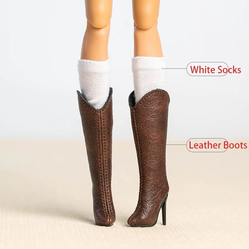 Xianxian 32 см карбоново-черная кукла 1 pair boots-socks A