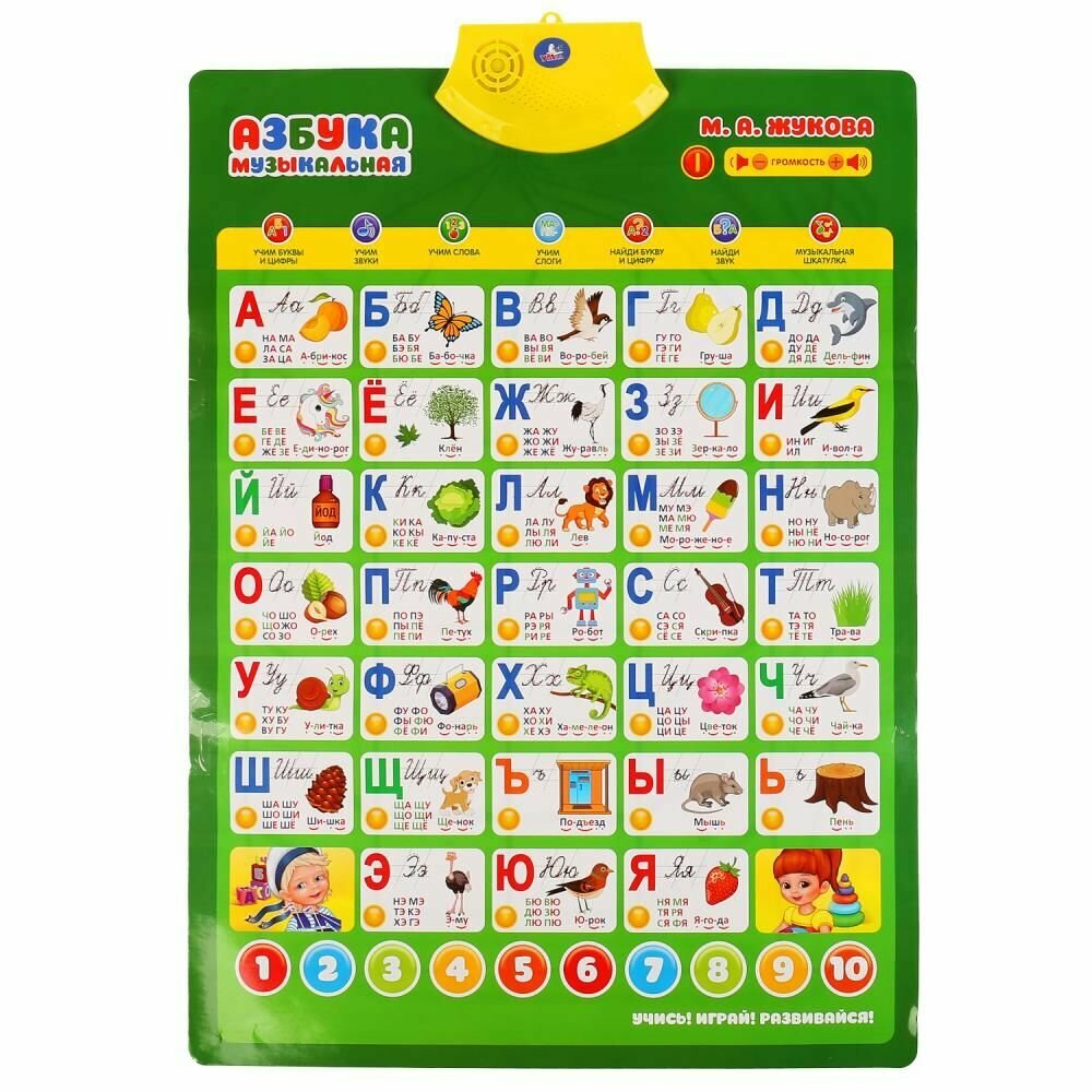 Обучающий плакат М. А. Жукова. Музыкальная азбука