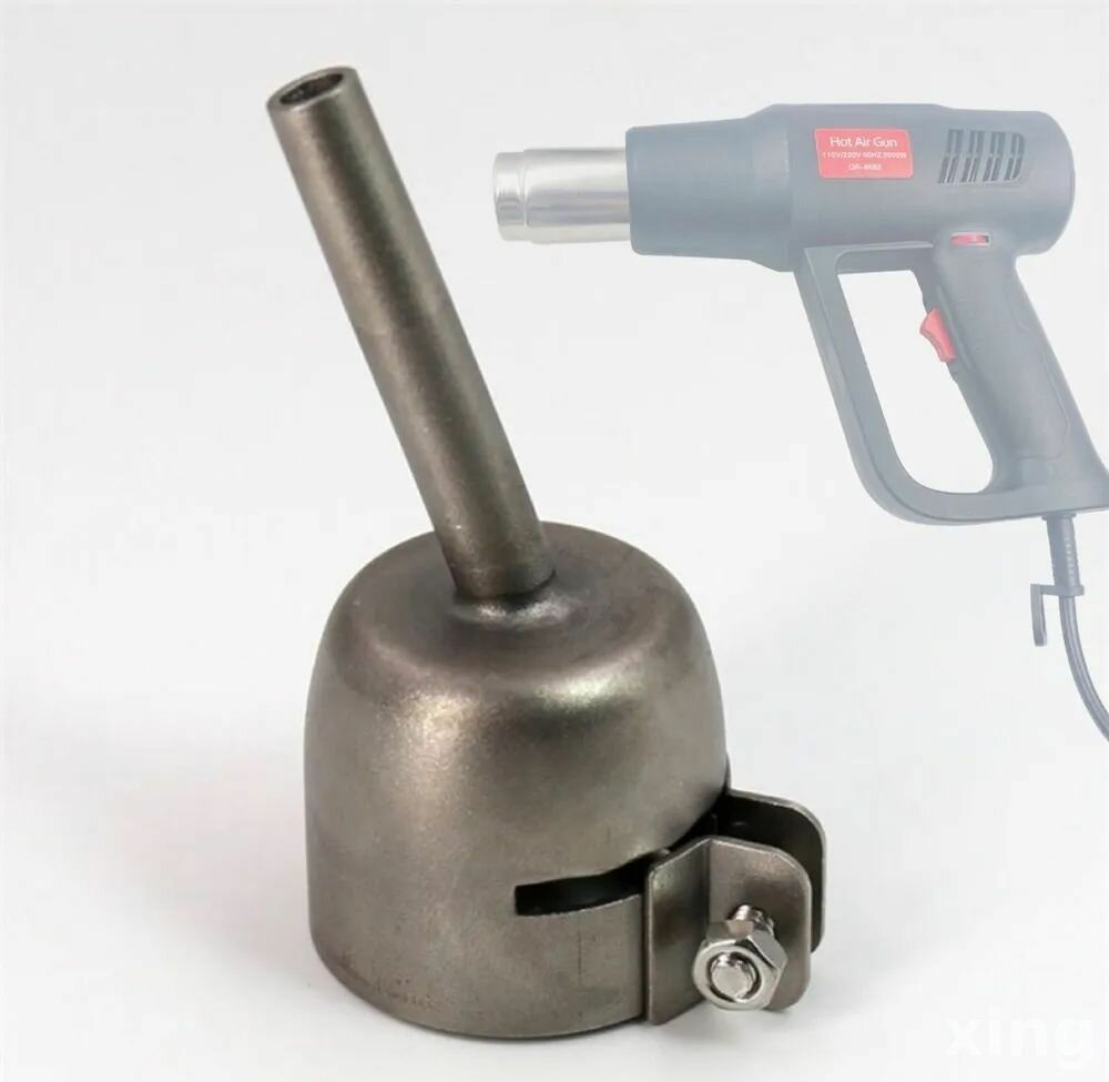 Эксклюзивная насадка 35 мм для строительного фена обеспечивает оперативную сварку и восстановление пластиковых поверхностей PP ABS PE PVC PA, включая напольные покрытия из линолеума и ПВХ