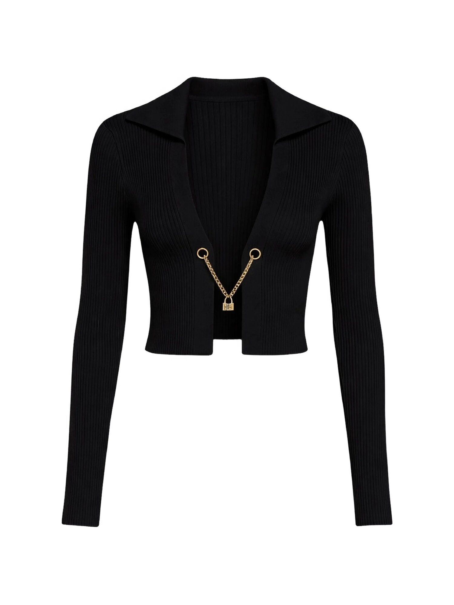 Кардиган Ribbed-knit chain-link cardigan
