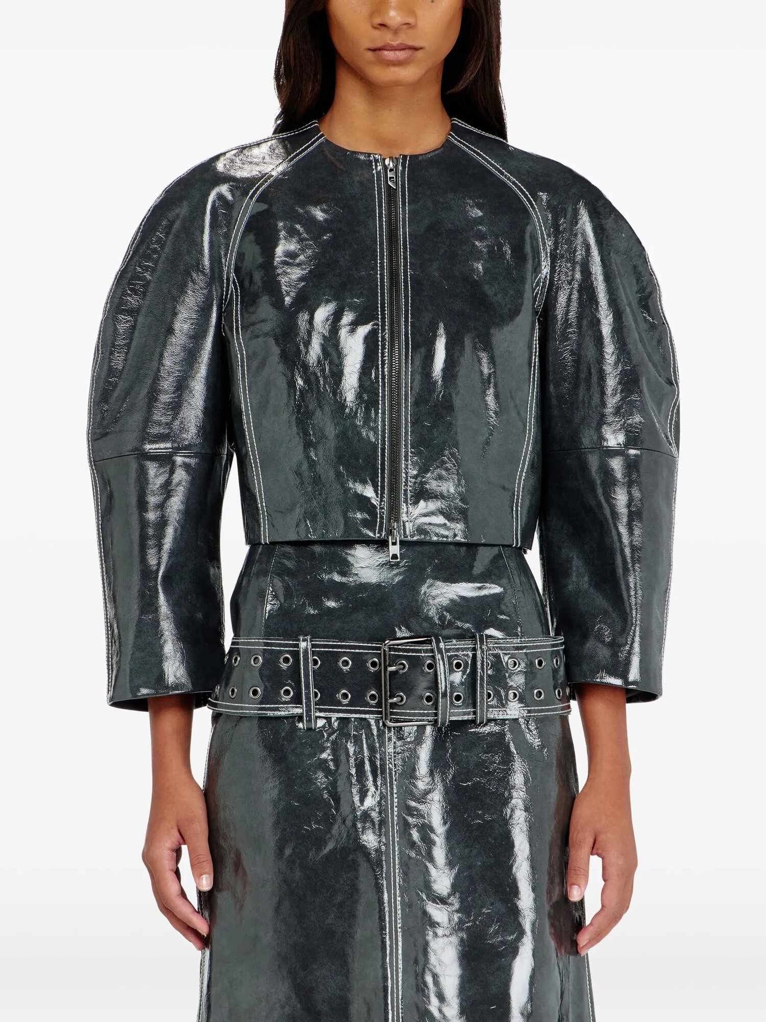 Куртка DIESEL Zip-up cropped jacket, размер S — фото 1