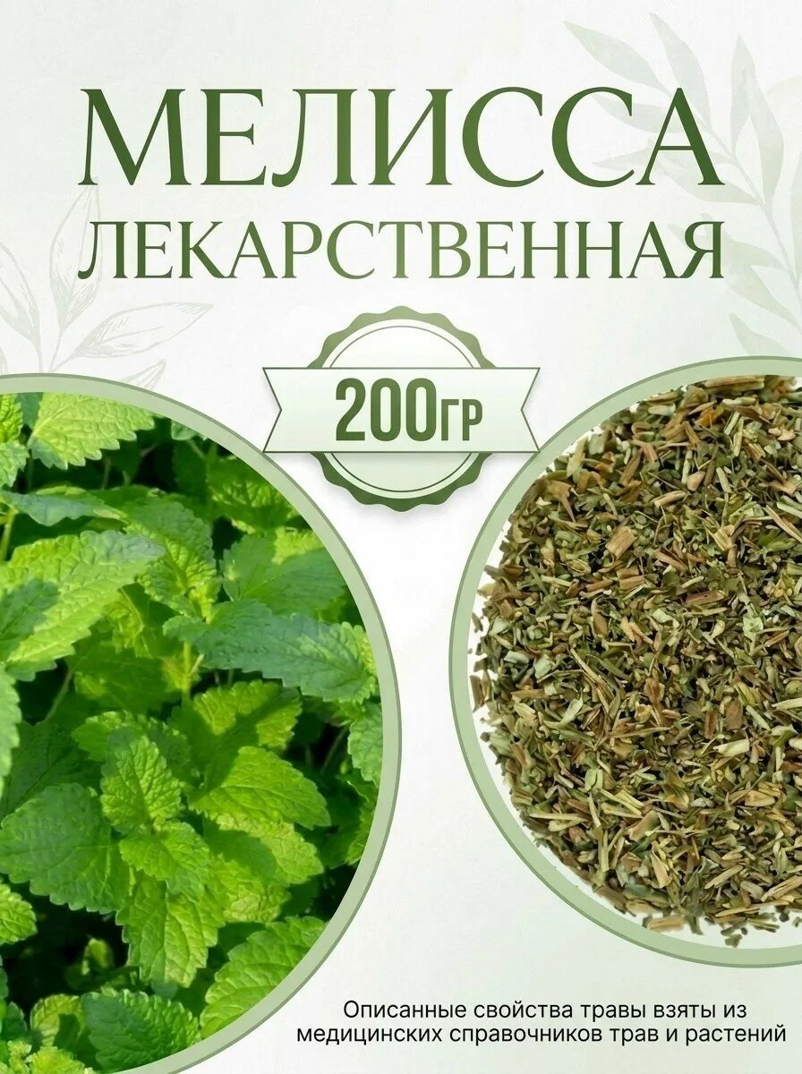 Мелисса лекарственная 200 гр. Натуральный продукт. Стимулирует центральную нервную систему.