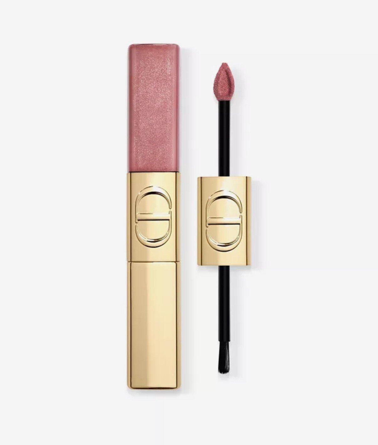 Двойная помада DIOR Rouge Liquid Sequin Duo- Limited edition - 220 Ribbons с блестками, водостойкая, эффект на 12 часов
